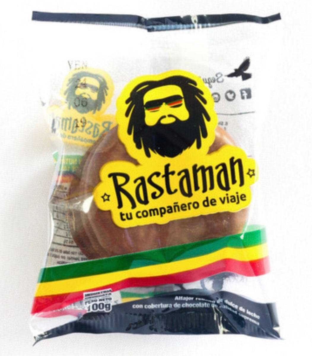 RASTAMAN - alfajor chocolate negro, pack x 2 unidades – charruashop