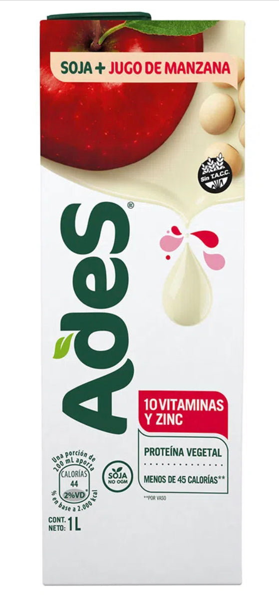 ADES - Jugo de manzana 1 litro – charruashop