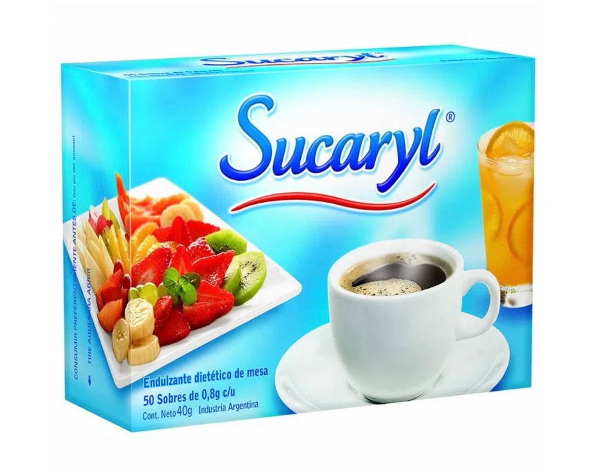 SUCARYL - Edulcorante en polvo 50 sobres – charruashop