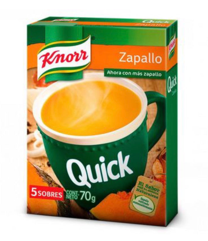 Knorr Sopas Quick de Zapallo / 70g (Pack of 5) – charruashop