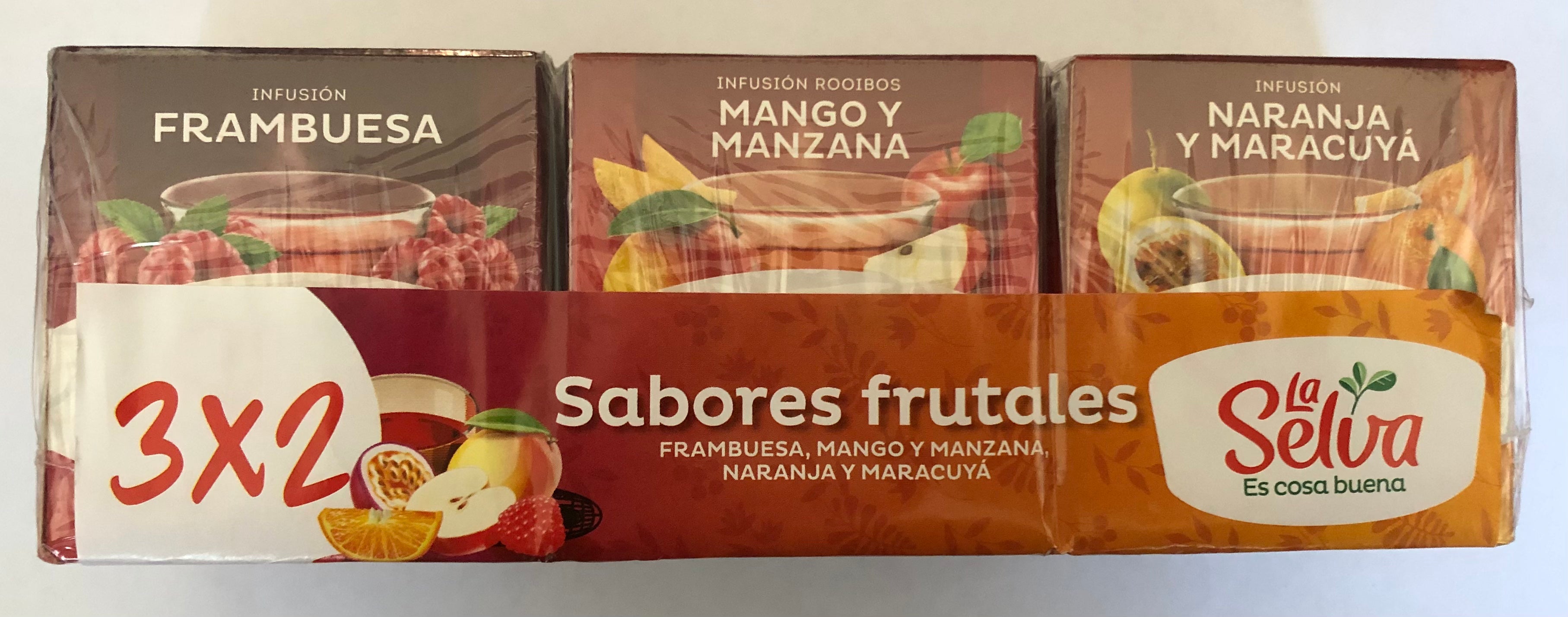 LA SELVA - Te sabores frutales 3x2 – charruashop
