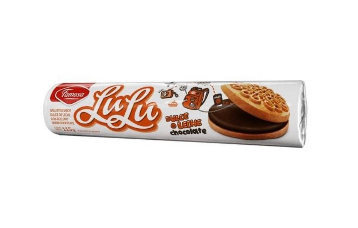 Famosa LuLu sabor Dulce de Leche y Chocolate / 115g – charruashop